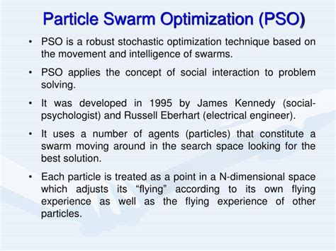 Ppt Particle Swarm Optimization Pso Powerpoint Presentation Free Download Id318911