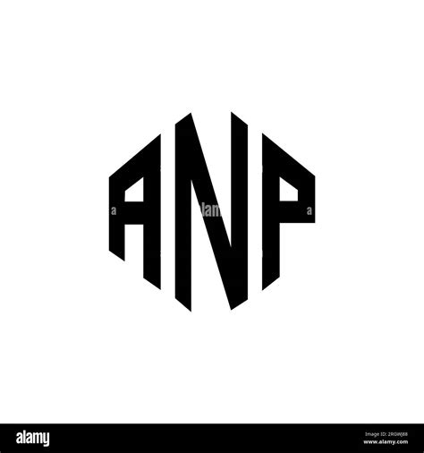 Anp Letter Logo Design With Polygon Shape Anp Polygon And Cube Shape
