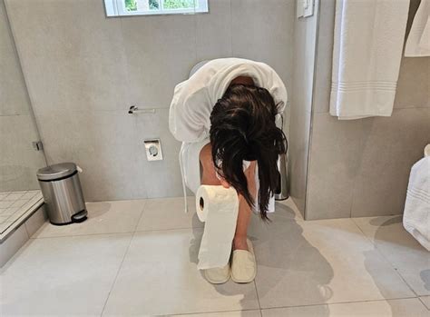 Premium Photo Woman Suffer From Diarrhea And Sit At Toilet