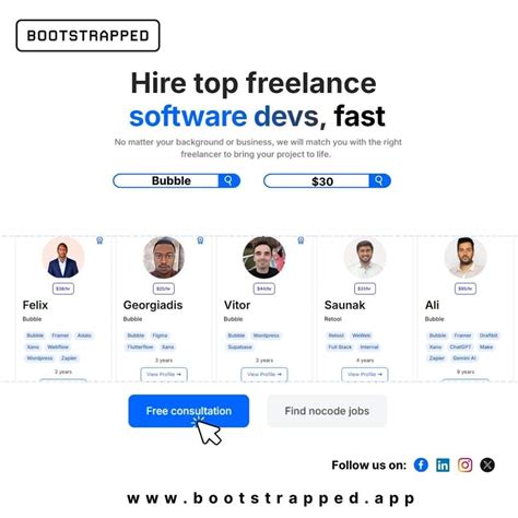 Bootstrapped Connecting No Code Developers Bootstrapped Posted On The Topic Linkedin