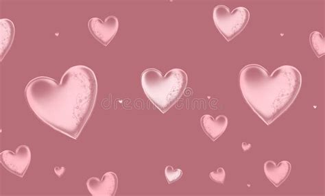 Pink Girly Love Hearts Background For Wishes Stock Image Image Of