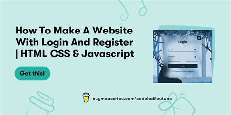 How To Make A Website With Login And Register Html Css And Javascript
