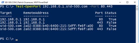 Powershell Test Open Tcp Ports With Test Openport Multiple Hosts Multiple Port Numbers Sid