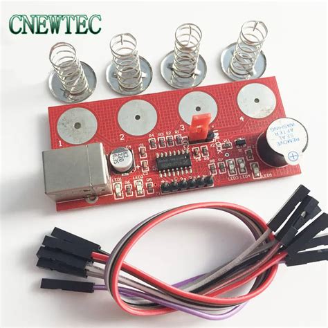 4 Keys Touch Button Module Capacitance Type Touch Switch Non Contact Key Belt Buzzer Indicator