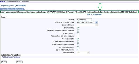 Executing A Job By Another Job In Bods 41 Using S Sap Community