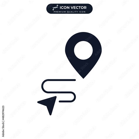 Gps Tracking Icon Symbol Template For Graphic And Web Design Collection Logo Vector Illustration