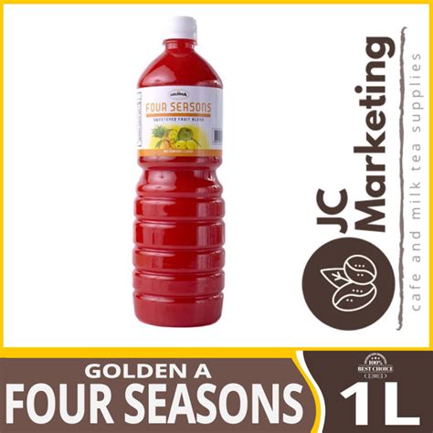Golden A Four Seasons Sweetened Fruit Blend Syrup 1 Liter Lazada Ph