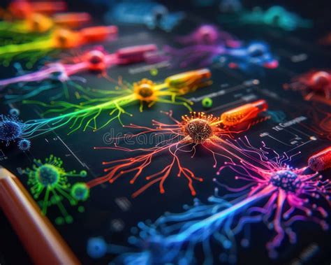 Vibrant Neural Network Concept Illustration A Colorful Representation Of Brain Activity