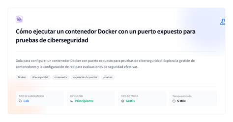 Ejecutar Contenedor Docker Con Puerto Expuesto Para Pruebas De