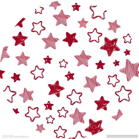 快乐星球 手绘五角星设计图 图片素材 其他 设计图库 昵图网
