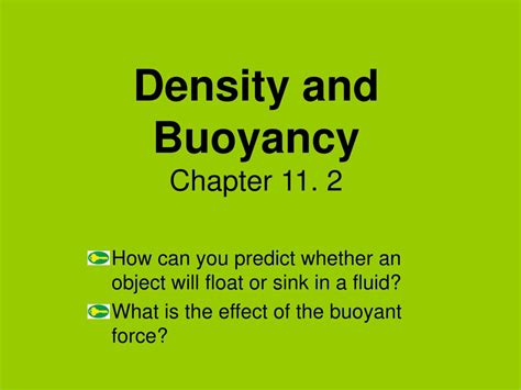 PPT Density And Buoyancy PowerPoint Presentation Free Download ID