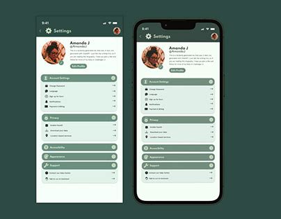 Settings UI Projects Photos Videos Logos Illustrations And Branding Behance