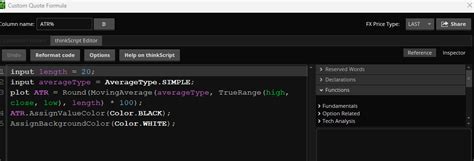 Atr Watchlist Column For Thinkorswim Usethinkscript Community