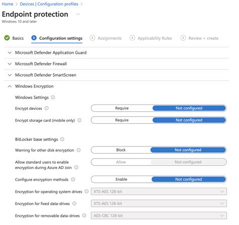How To Configure Bitlocker With Intune Device Configuration Profile