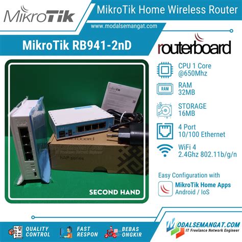 Mikrotik Wireless Router Rb941 2nd Hap Lite Rb 941 2nd Shopee Singapore