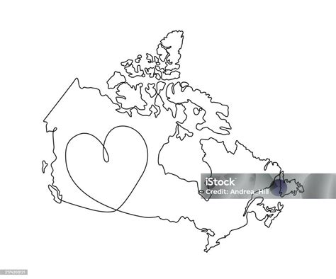 편집 가능한 획 및 복사 공간을 사용한 Heart Single Line Drawing이 있는 캐나다 0명에 대한 스톡 벡터 아트 및 기타 이미지 Istock