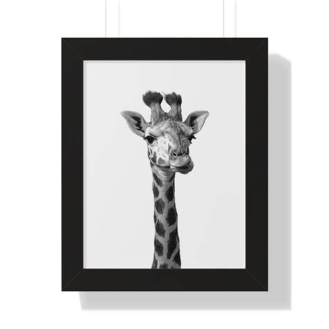 Safari Nursery Art Giraffe Print Printable Art Safari Etsy