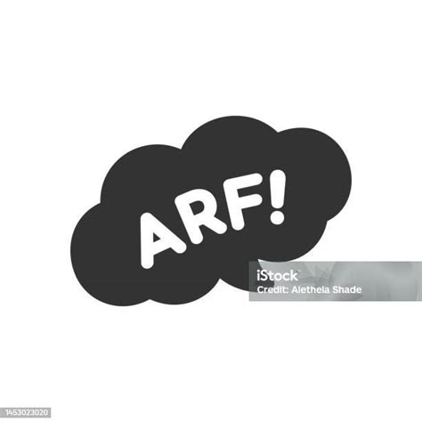 멍 멍 어두운 검은색 말풍선에 흰색 텍스트가 있습니다 만화 만화 개 짖는 소리 효과와 글자 흰색 배경에 간단한 평면 벡터 그림