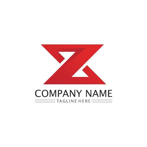 Z 문자 및 글꼴 Z 로고 디자인 벡터 Id 그림 프리미엄 벡터