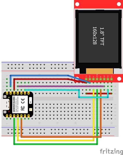 Tft 1 44” Spi St7735 Esp32 C6 Domoticx