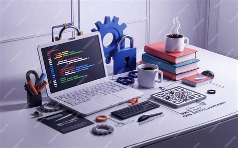 Premium Photo Coding Universe 3d Programming Desktop Computer Screen
