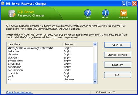SQL Server Password Changer Download Softpedia