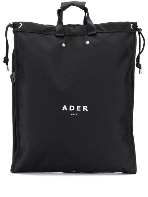 Ader Error Large Tote Bag In Black Lyst