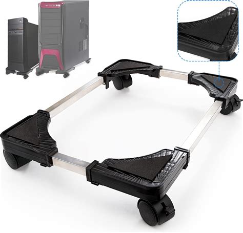 Amazon Com UCandy CPU Holder With Mute Caster Wheels Gaming PC