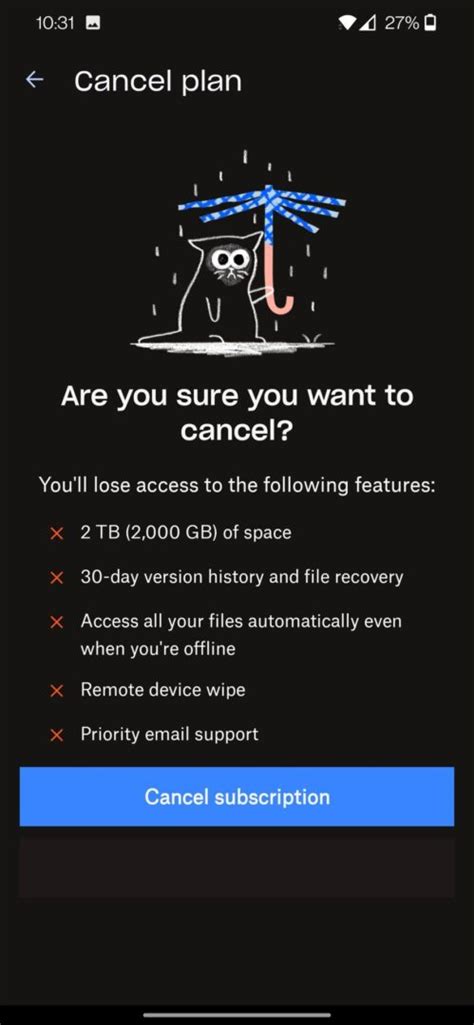 How To Cancel Your Dropbox Subscription Android Authority
