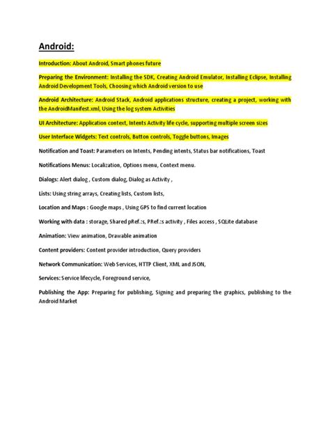 Android Syl Lab Us Pdf