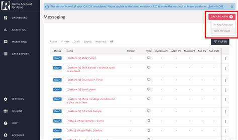 How To Create The Web Message Repro Helpandsupport