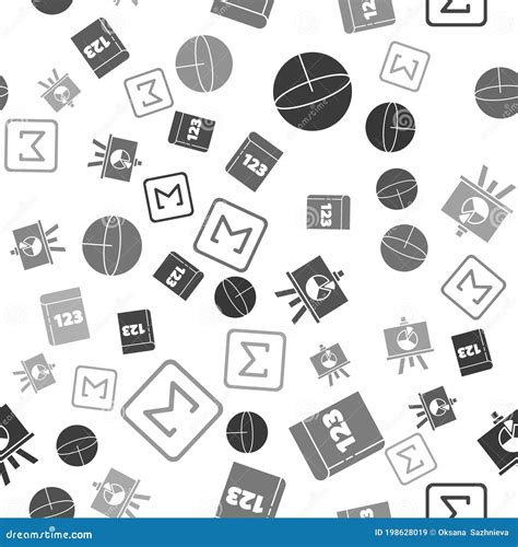 Set Geometric Figure Sphere Book With Word Mathematics Chalkboard With Diagram And Sigma