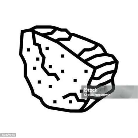 현무암 돌 바위 선 아이콘 벡터 일러스트 레이 션 0명에 대한 스톡 벡터 아트 및 기타 이미지 0명 거친 건축 Istock