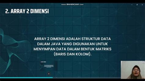 Penjelasan Array 1d 2d Dan Exceptionflowchart Youtube