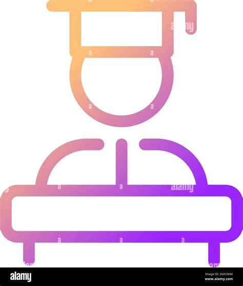 Graduation Ceremony Pixel Perfect Gradient Linear Ui Icon Stock Vector Image And Art Alamy