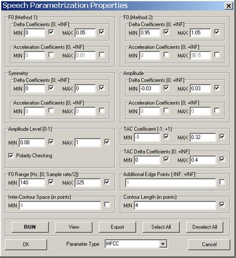 Interface Part Of The Module For Parameterization Of Speech And Download Scientific Diagram
