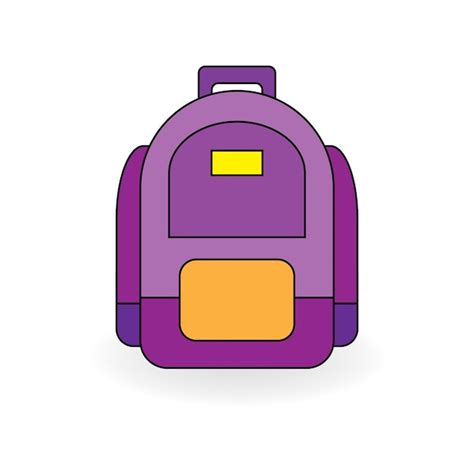 Premium Vector School Bag