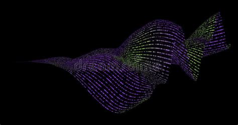 Wave Pattern Vector 3d Glowing Abstract Digital Particles Background Technology Concept