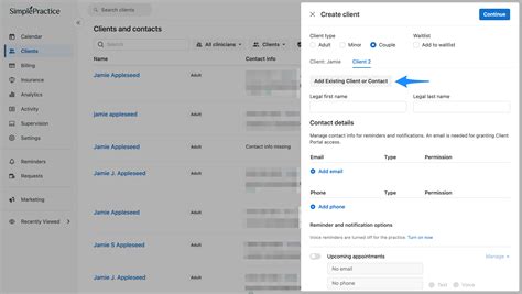Enhanced Client Management For Couples SimplePractice Support