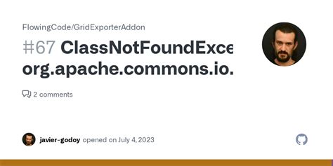 Classnotfoundexceptionoutput