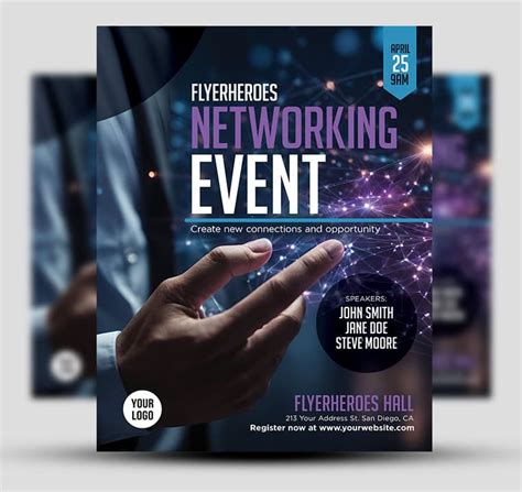 Networking Event Flyer 2 Flyerheroes
