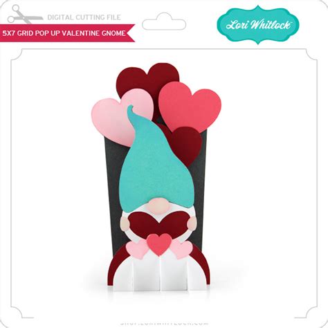 5x7 Grid Pop Up Card Valentine Fries Lori Whitlocks Svg Shop