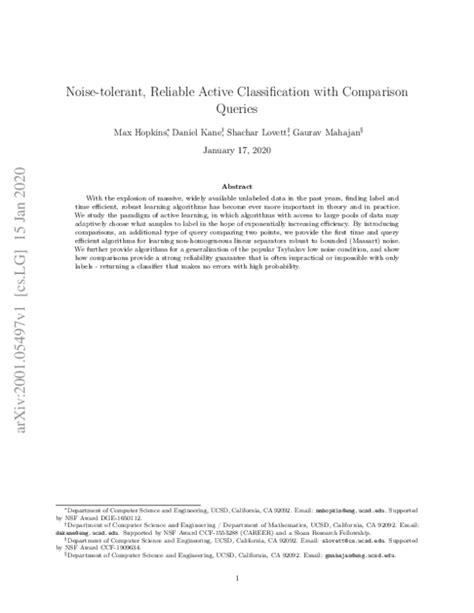 pdf noise tolerant reliable active classification with comparison