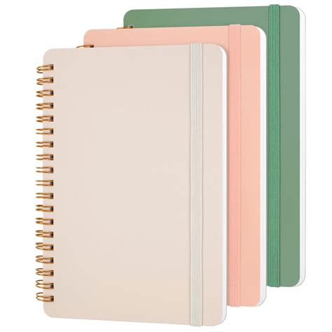 Utron 3 Pcs Small Spiral Notebook 5x7 Notebooks For Note Taking