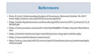 Analysis Of Covariance Pptx