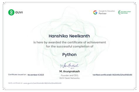 Python Coding Guvi Learningjourney Hanshika Neelkanth