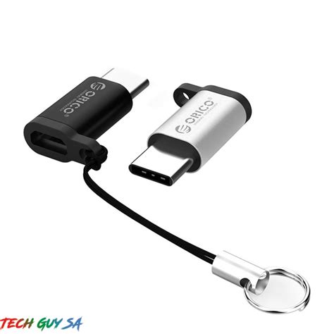 Orico USB C To Micro USB OTG Adapter Silver Tech Guy SA