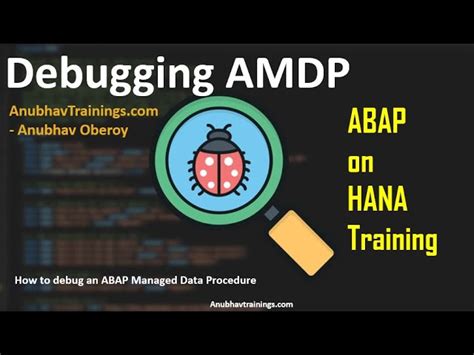 Debugging Amdp From Abap To Hana System Anubhavtrainings