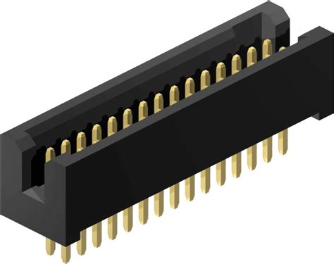Box Header THT Straight Variable Pin Length PCB Side