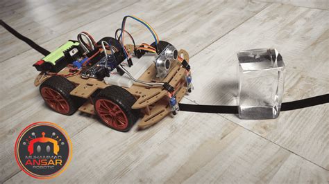 Line Follower Obstacle Avoiding Robot Using Arduino And L Motor Driver Ma Robotic